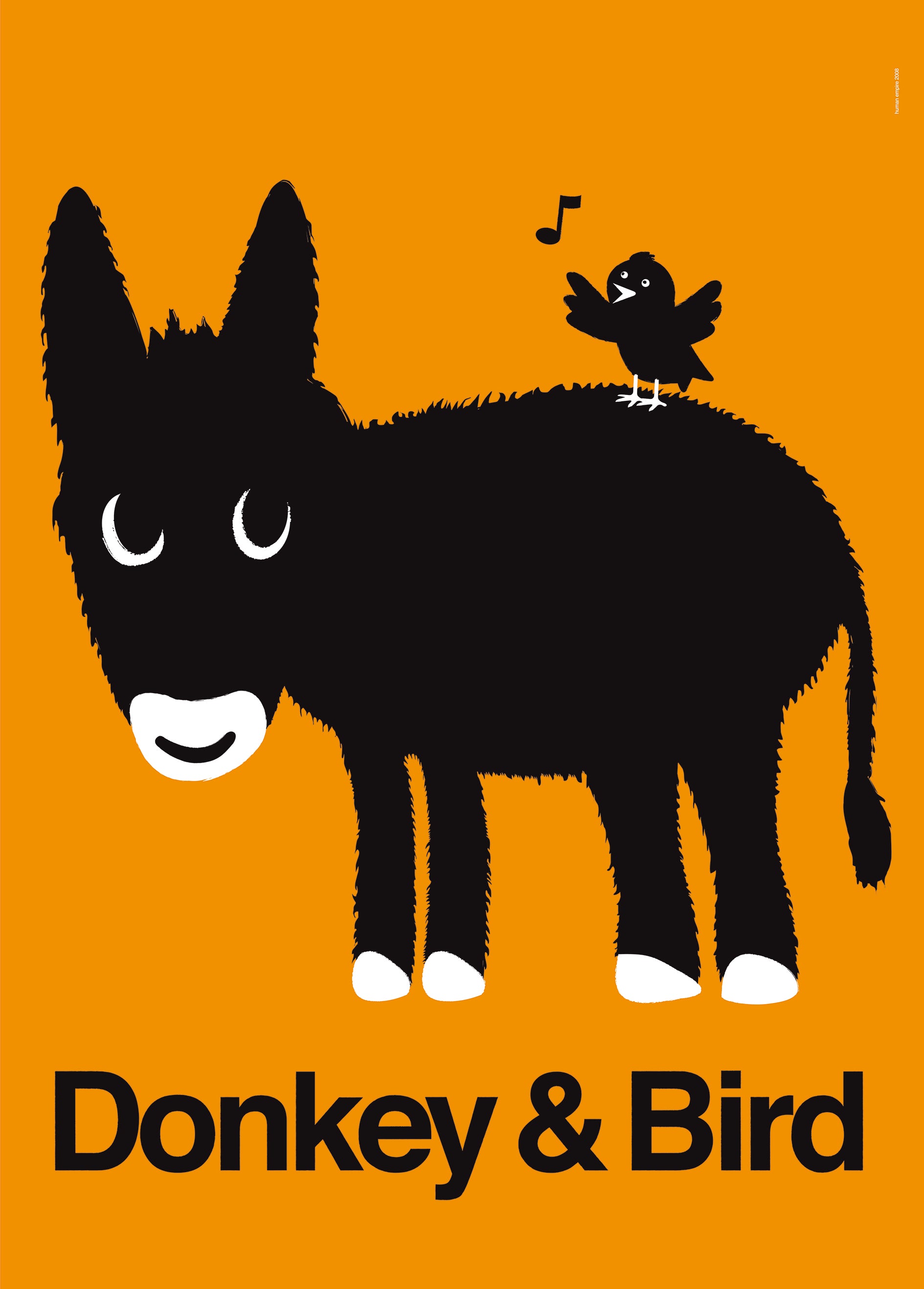 Donkey & Bird Print